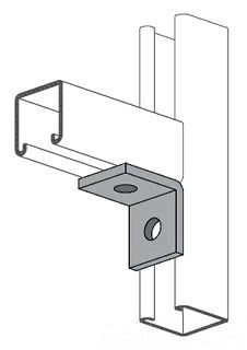 Power-Strut PS-603-EG, 2-Hole, 2-Side, Corner, 90D Strut Angle Fitting ...