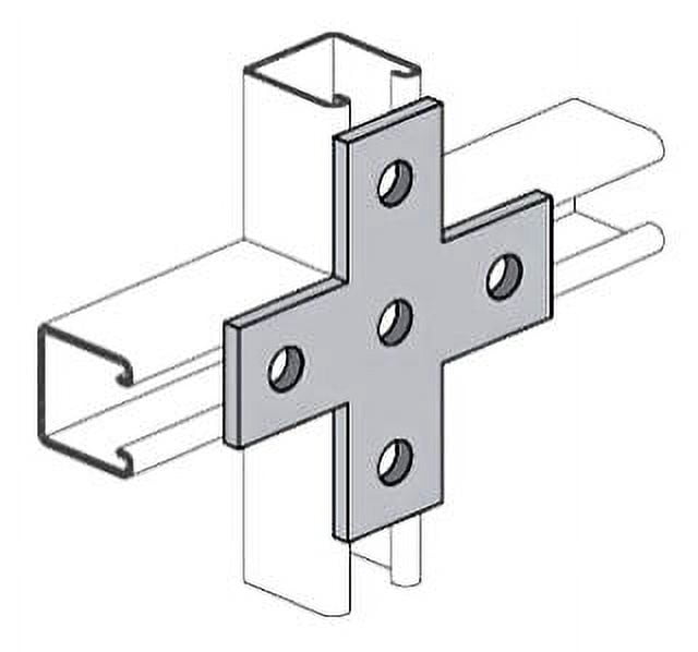 Power-Strut PS 712, Channel Plate Fitting, Ps 712 Cross Plate, 1 PC - Walmart.com