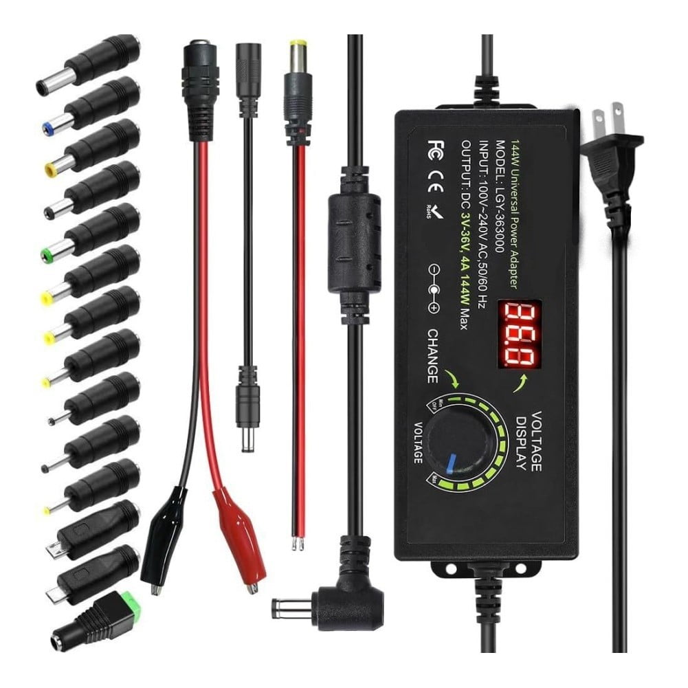 Power Supply 3V~36V 4A144W Adjustable Ac/Dc Adapter Charger Converter ...