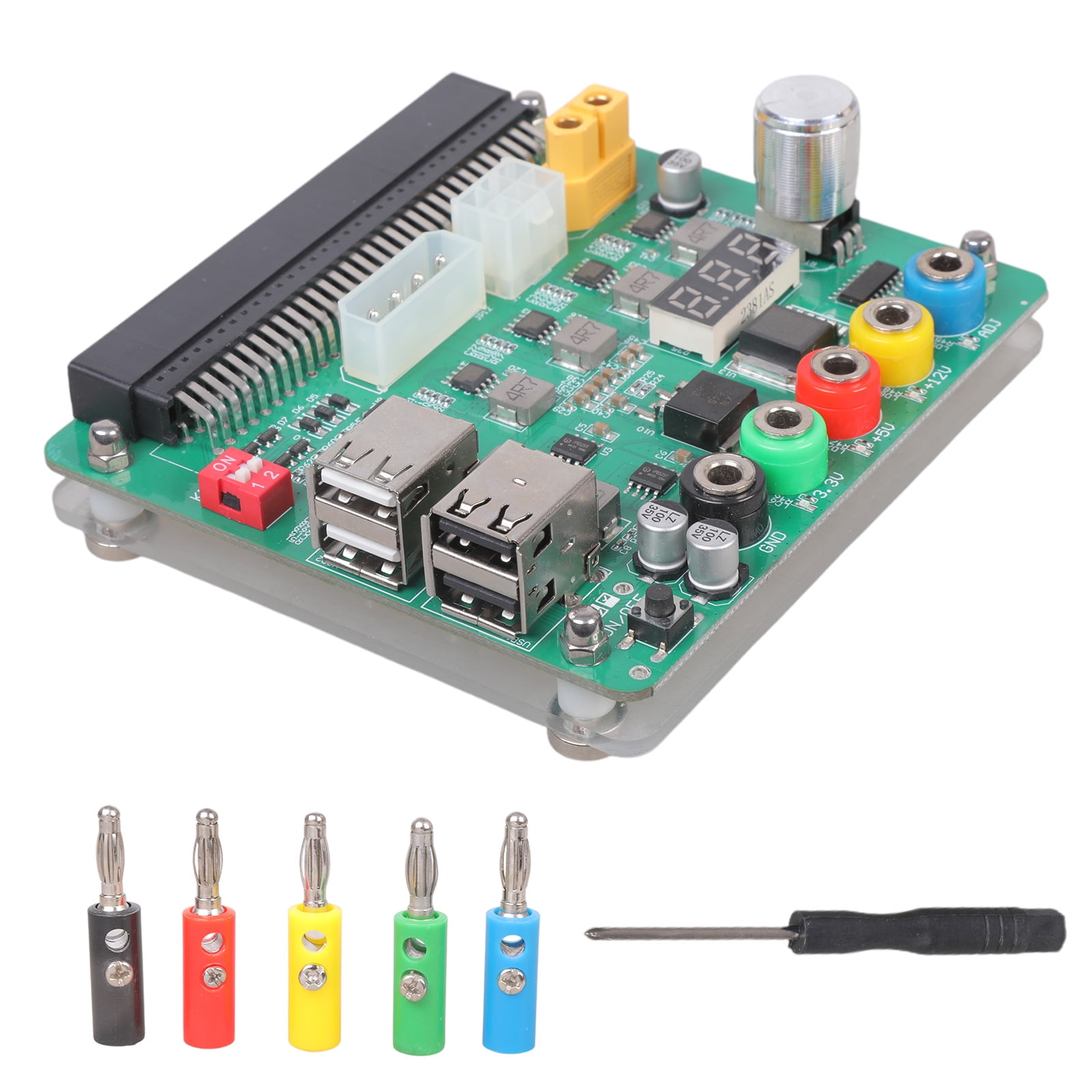 Power Supply Board with Adjustable Voltages Knob 3.30V/5V/12V USB2.0 ...