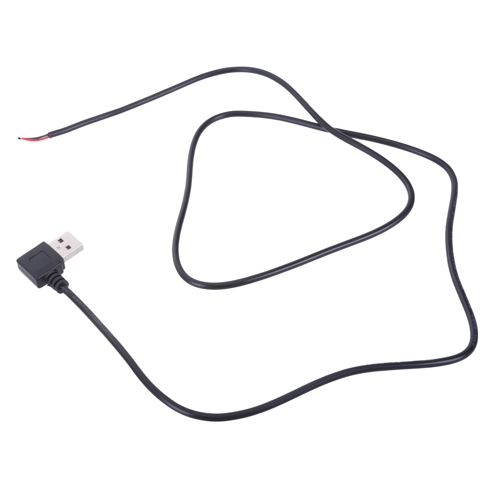 Power Supply Cable 2 Pin Bare Wire 22AWG USB Male Charging Cord USB ...