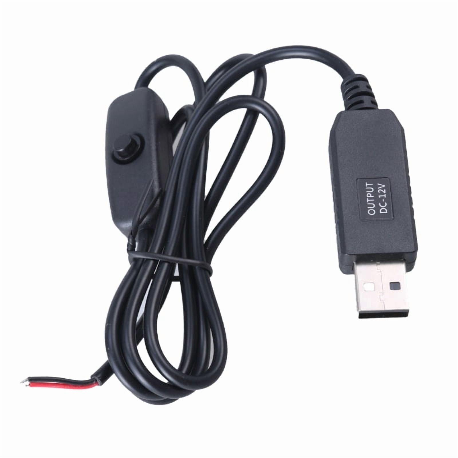Power Supply Cable 2Pin USB2.0 Male Wire Charger Charging Cord ...