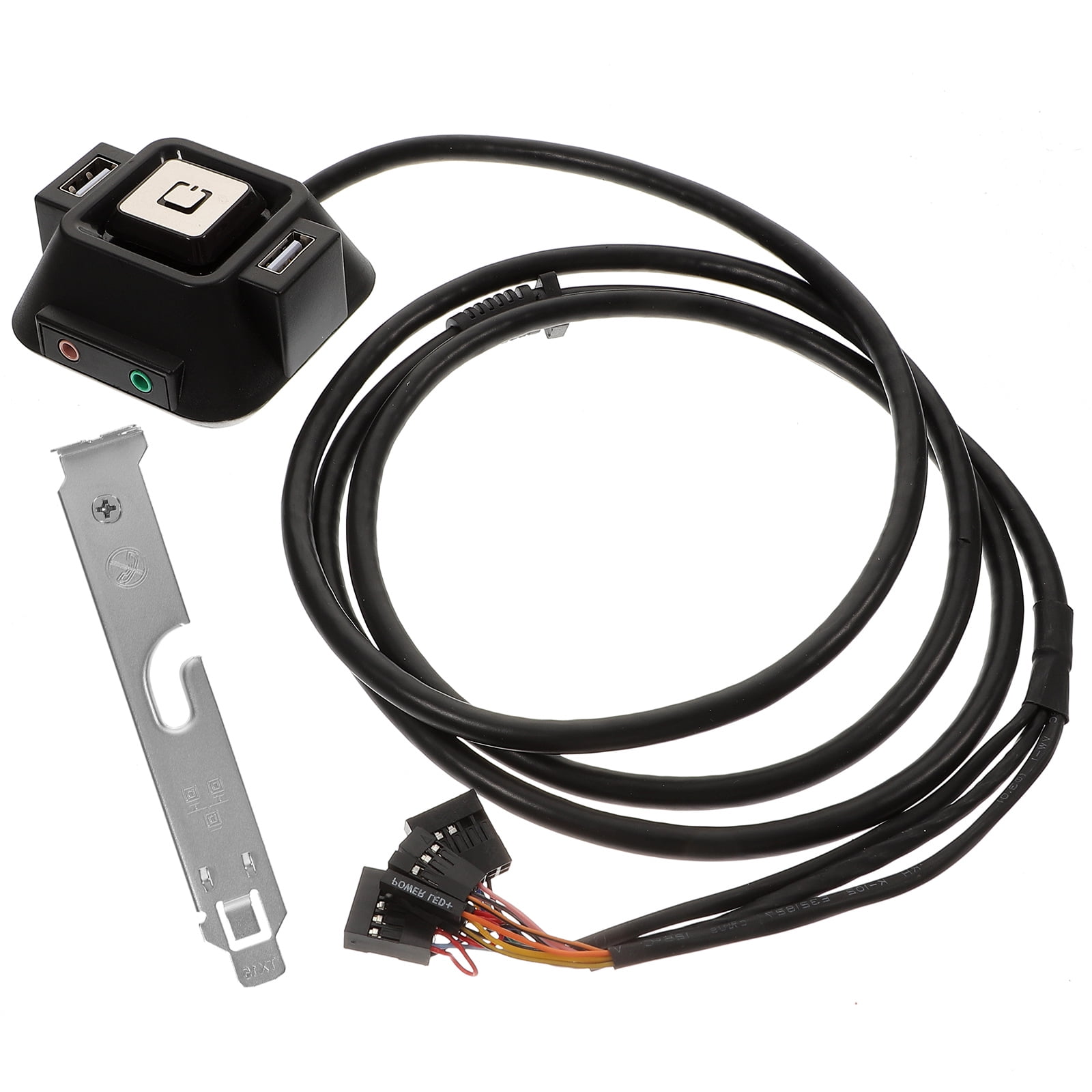 ifundom External PC Power Button with Dual USB Hub and Audio Port ...