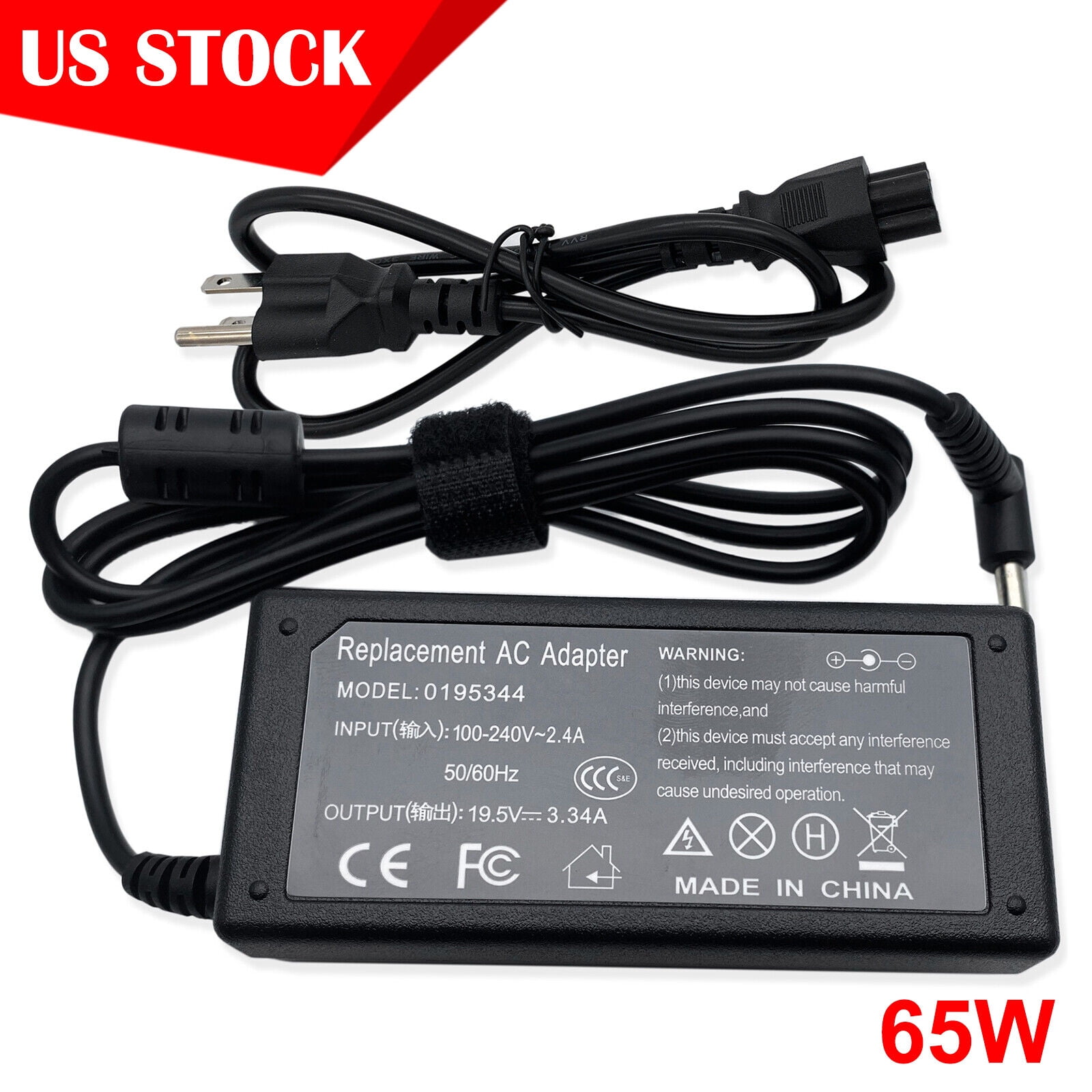 Power Supply Cord 65W AC Adapter For Dell OptiPlex 3080 D14U002 Micro ...