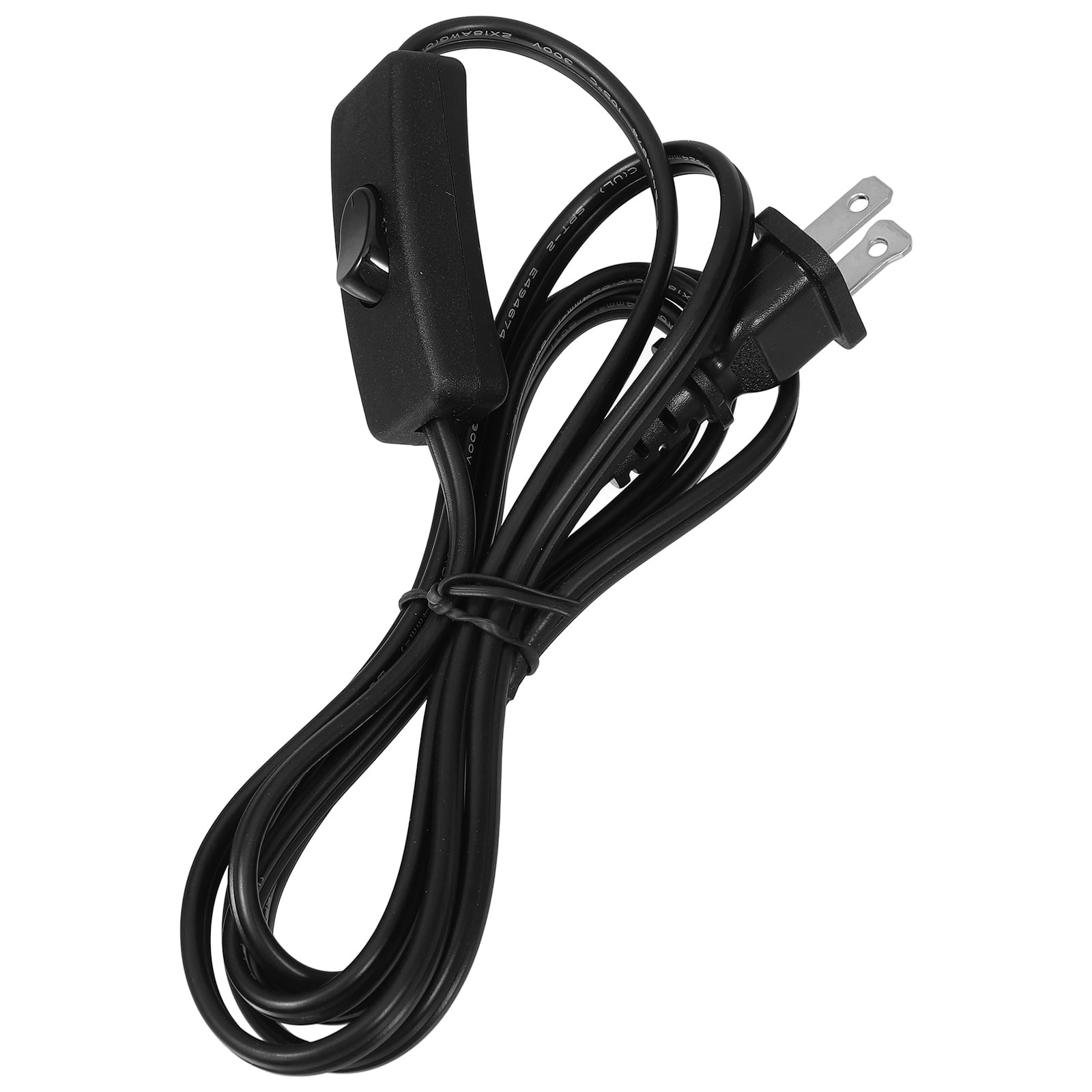Power Supply Cord With Switch Ideal for Air Conditioner Lamp Flat Plug ...