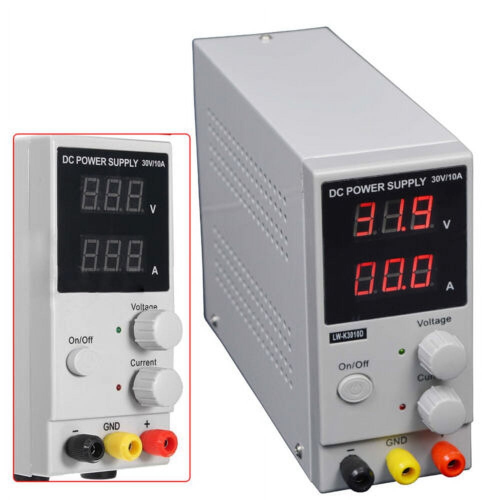 Power Supply DC 30V 10A Adjustable Digital Lab Bench Power Source ...