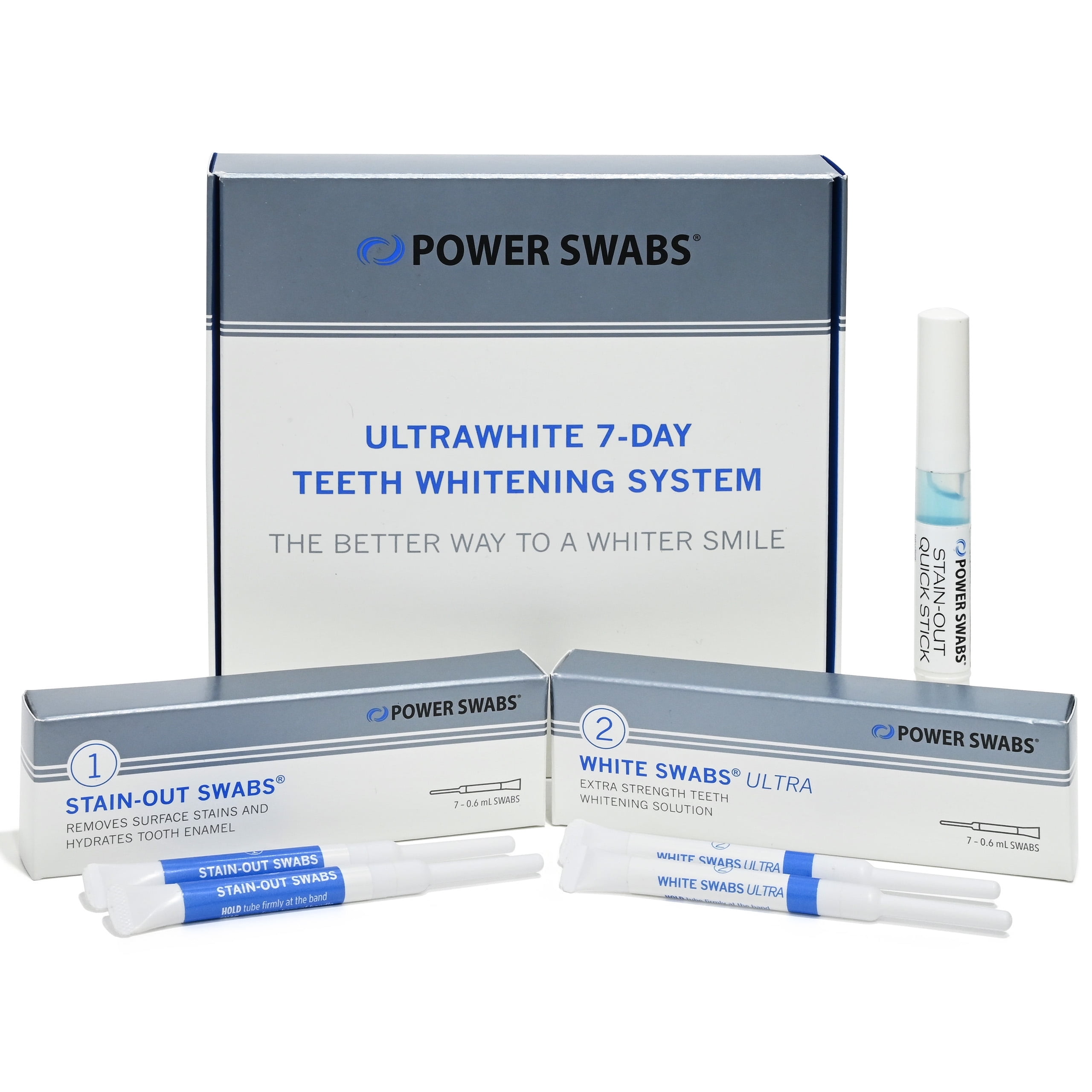 Power Swabs UltraWhite 7 Day Teeth Whitening Kit, Removes Stains ...