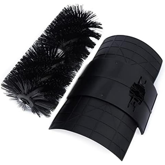 Power Sweeper Brush Couple Shield Attachment, 23''Black Bristle Brush ...