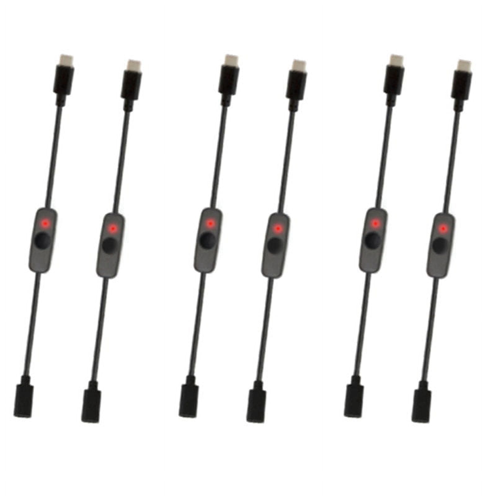 Power Switch USB Type C with Indicator Light Male to Female USB-C ...