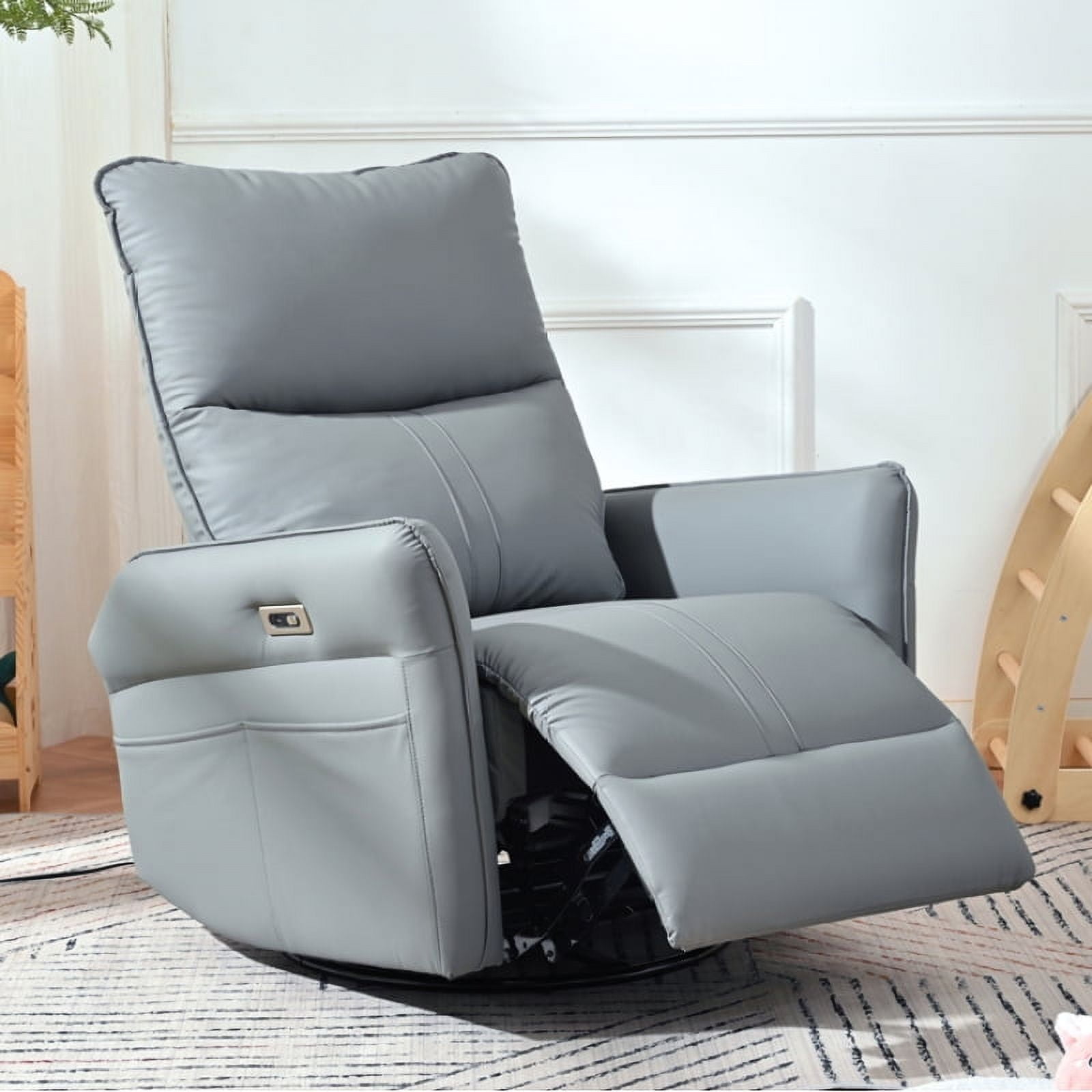 Power Swivel Rocker Recliner Chair for Adults, 270° Swivel Rocking ...