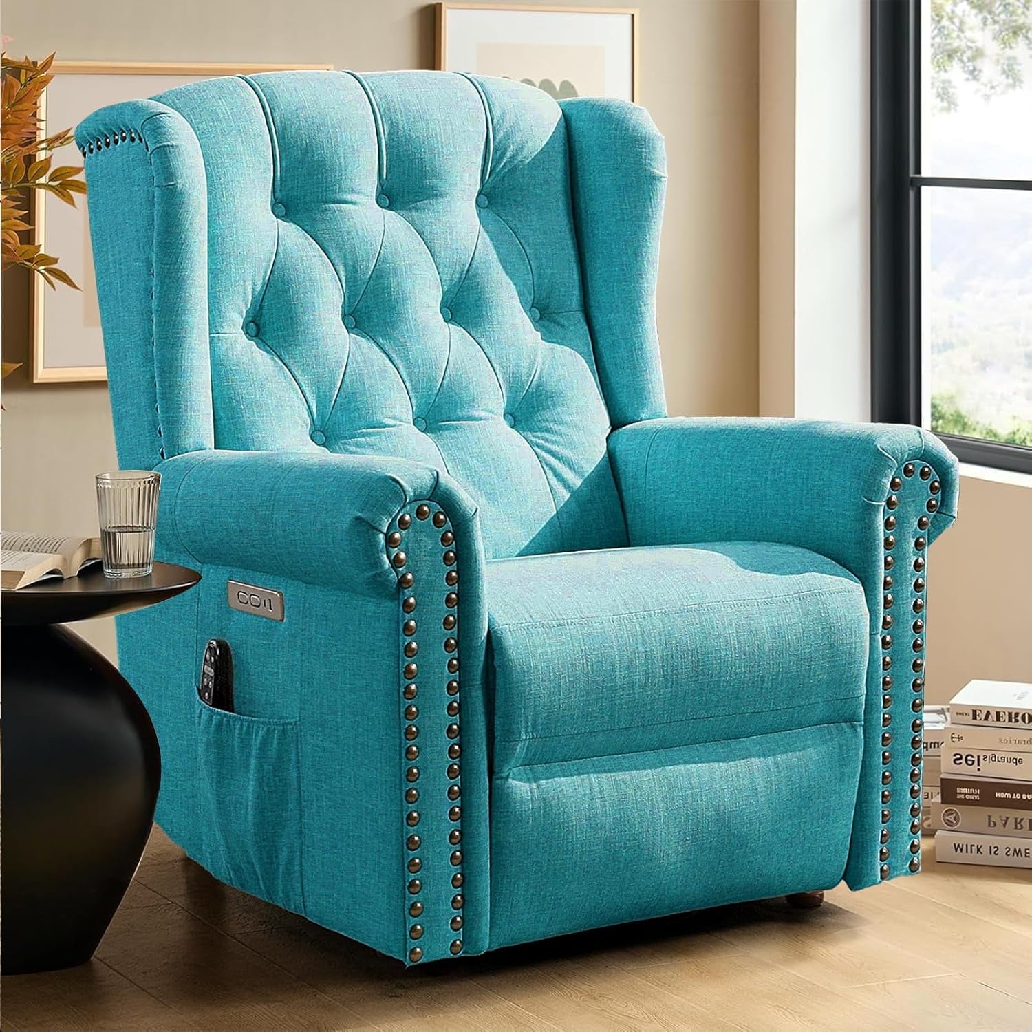 Power Swivel Rocking Glider Recliner Chair, Electric Nursery Reclining ...