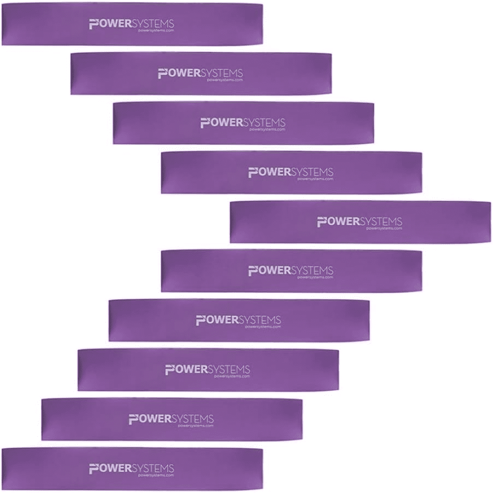Power Systems 9" Mini Versa-Loop Resistance Bands 10 Pack Extra Heavy ...