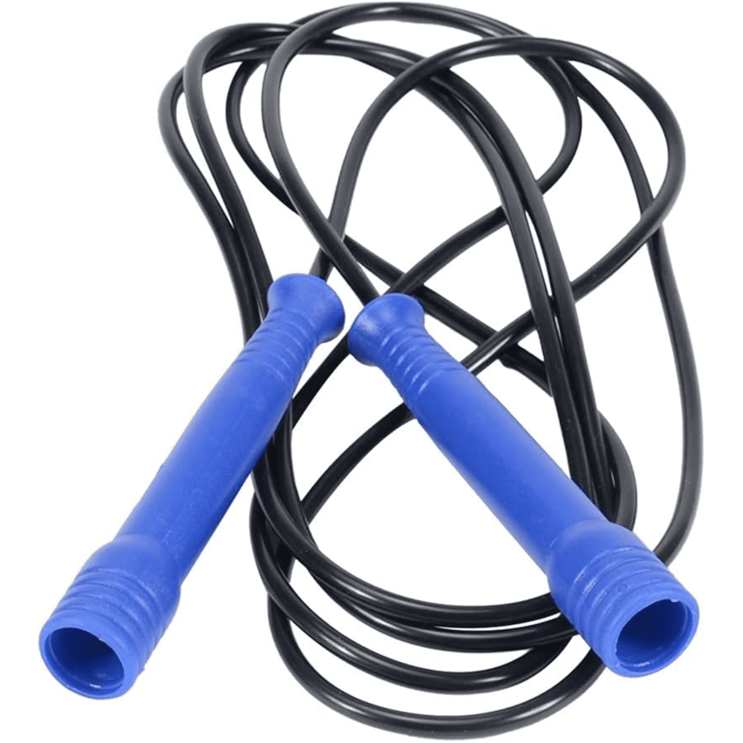 Power Systems Speed Jump Rope, 9' Blue, Durable Vinyl Cord, Molded PVC ...