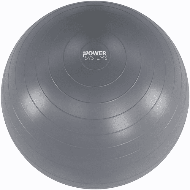 Power Systems VersaBall PRO 55cm Stability Ball Gray with Tape Measure ...