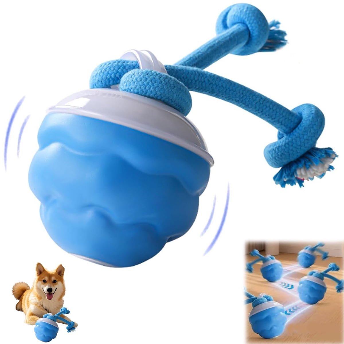 Power Tail 2.0 Dog Toy,Duraspin Dog Ball,Viral Bouncing Ball For Dogs, Barkzys New Interactive ...
