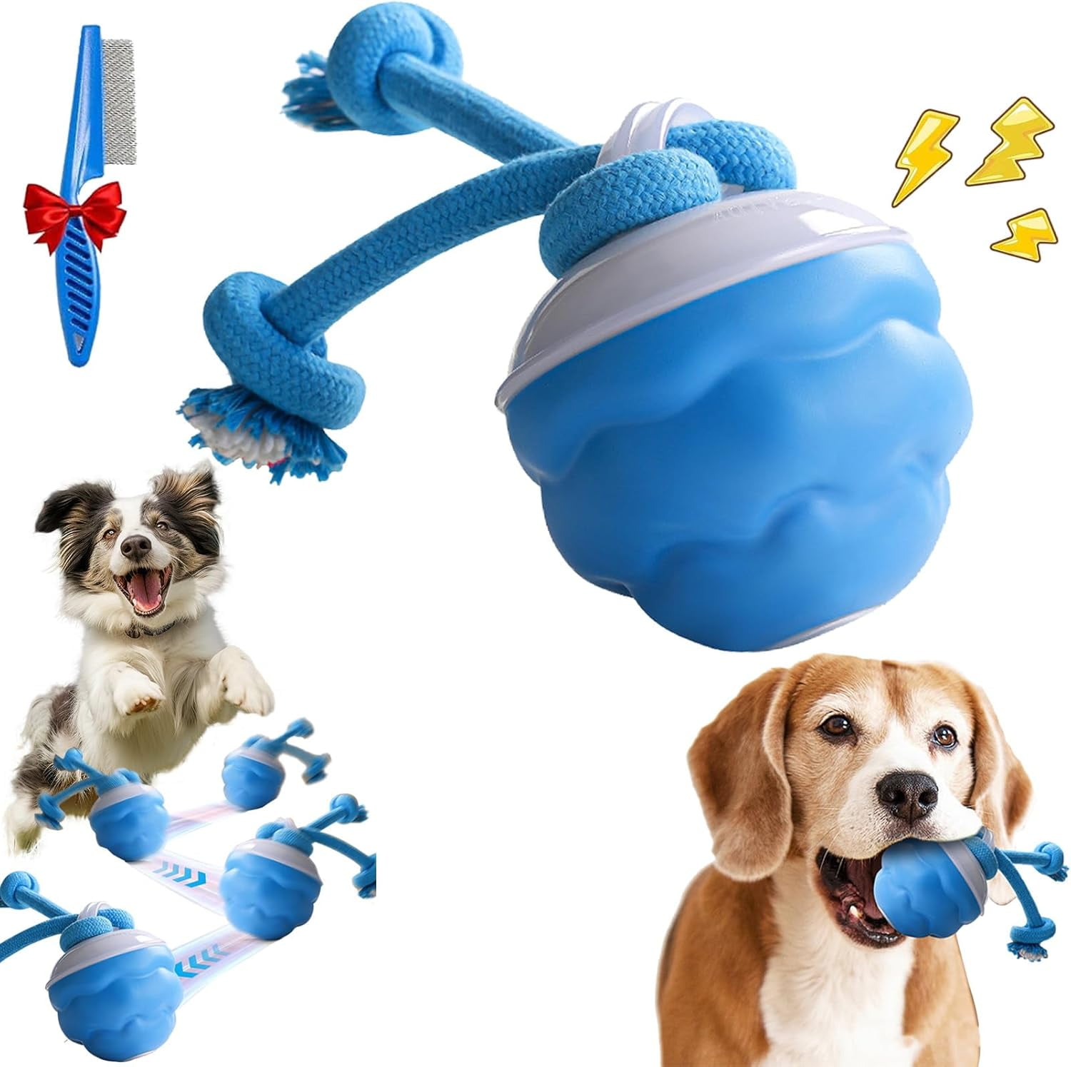 Power Tail 2.0 Dog Toy, PowerTail Dog Toys, Smart Interactive Jumping ...