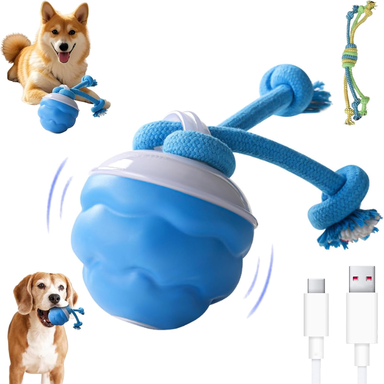 Power Tail 2.0 Dog Toy, Powertail 2.0, Interactive Dog Ball with Motion ...
