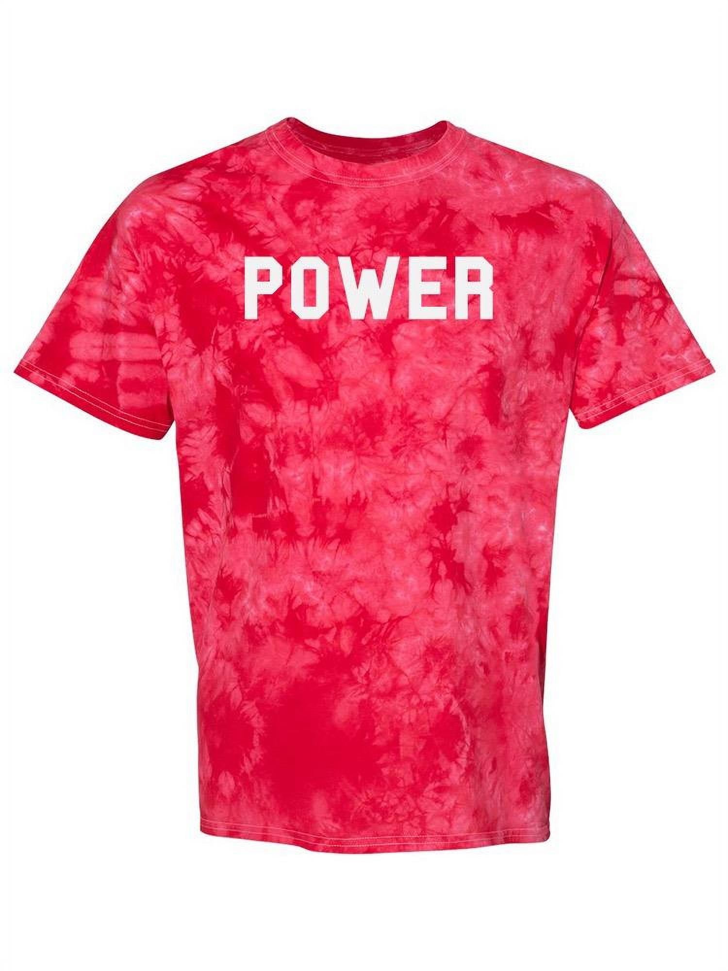 Power Text Tie-Dye Crystal Men -Smartprints Designs, Male x-Large - Walmart.com