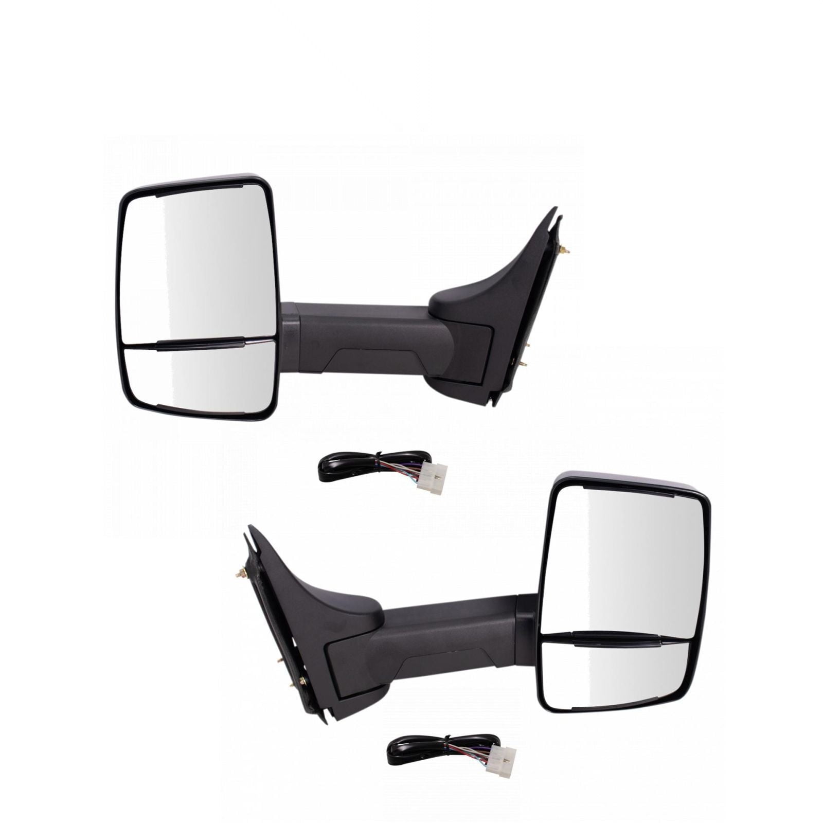 Power Textured Black Tow Mirrors for GM Cutaway / Box Trucks (2pc ...