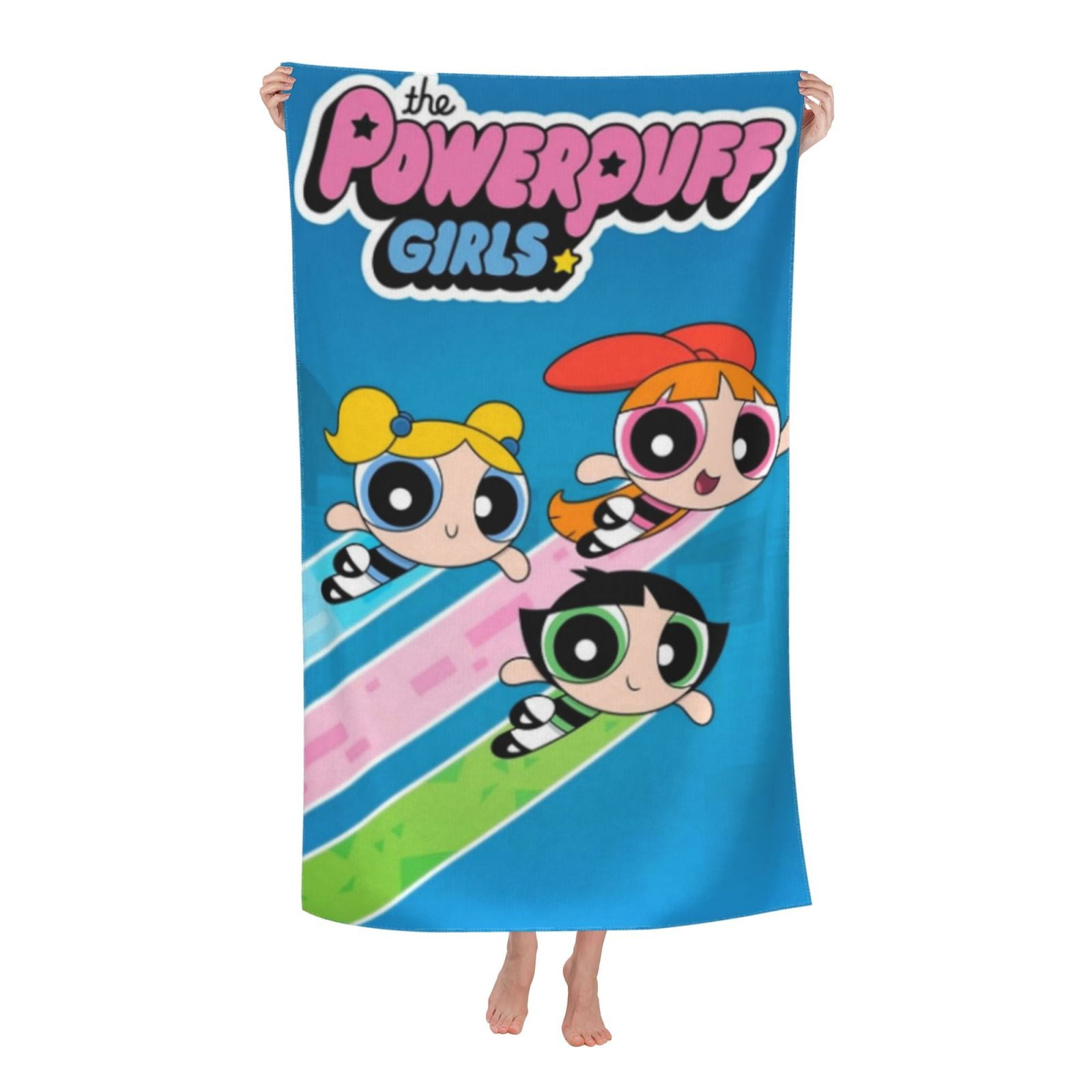 Power The Powerpuff Girls Bath Towel Microfiber Soft Absorbent Beach ...