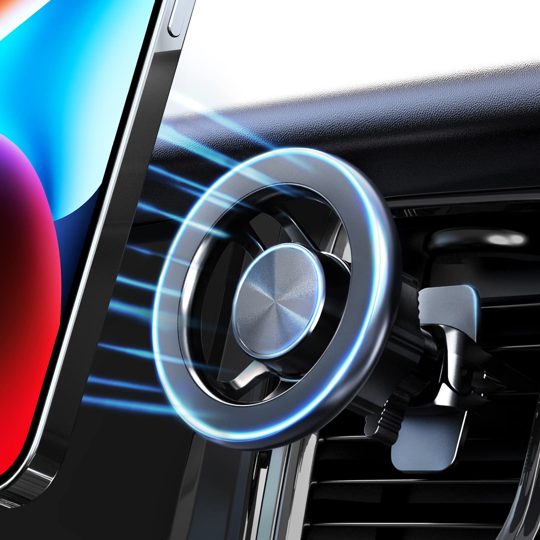 Power Theory Magnetic Phone Holder for Car, MagSafe Easy Install, Vent ...