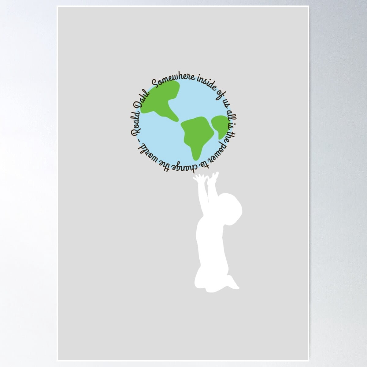Power To Change The World Poster Wall Art, Modern Wall Decor For Living ...