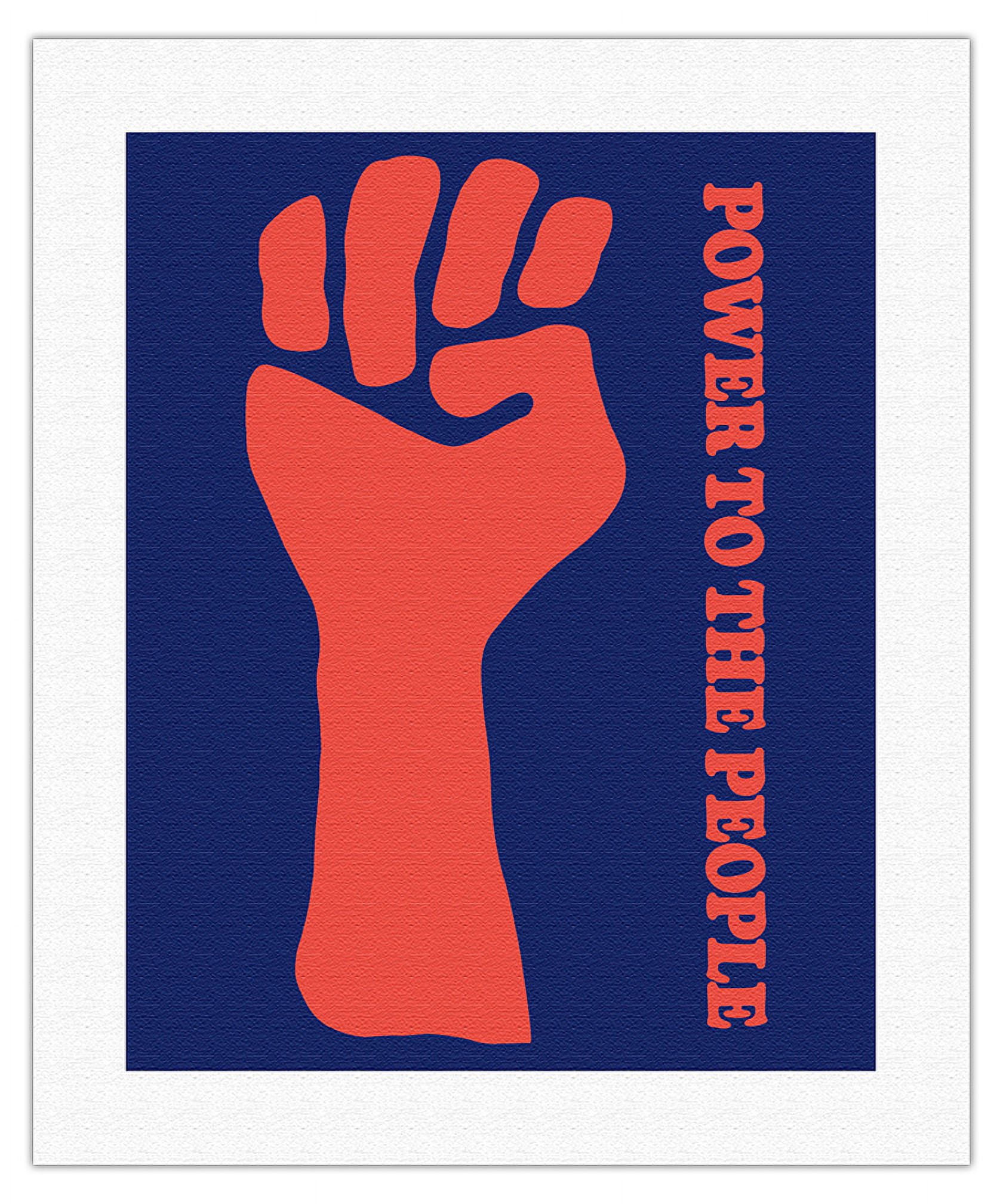 Power To The People - Black Panther Party - Vintage Political Poster c ...