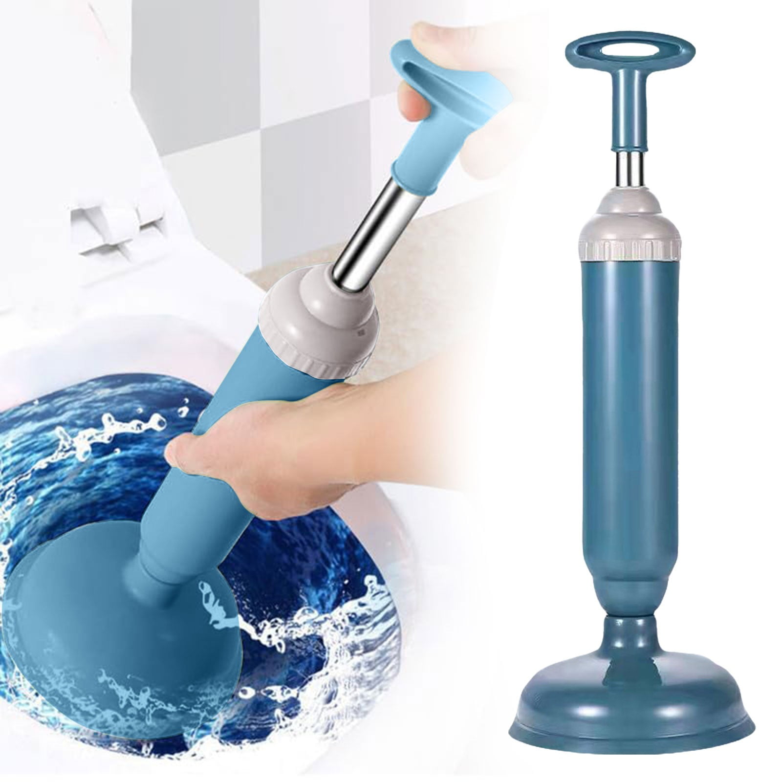 Power Toilet Plunger Unclog Toilet Drain Pipe Clog Special Plunger Tool ...