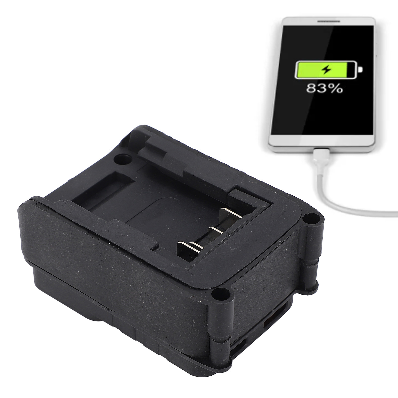 Power Tool Charger Converter, Plastic Housing Cordless Tool Power Bank ...