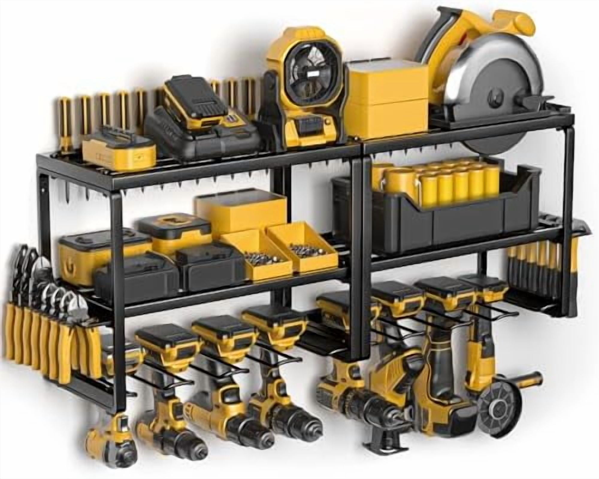 Power Tool Organizer, 15 Min Fast Assembly, 8 Slots 3 Layer Heavy Duty ...