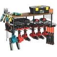 Garage Organizer Shelves: Wall Mounted Power Tool Storage Rack with 6 ...