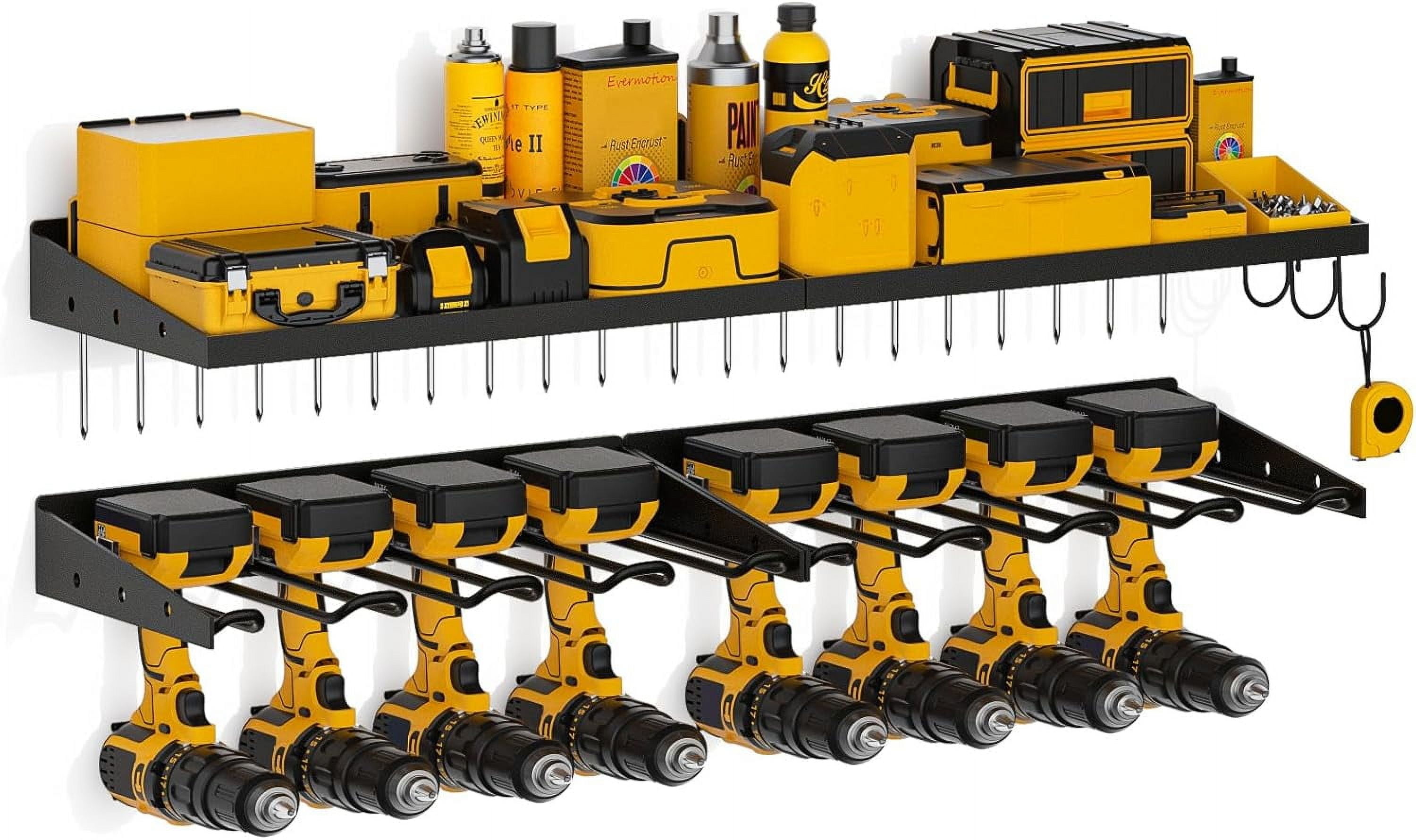 Power Tool Organizer with Charging Station, Tool Storage Rack for ...