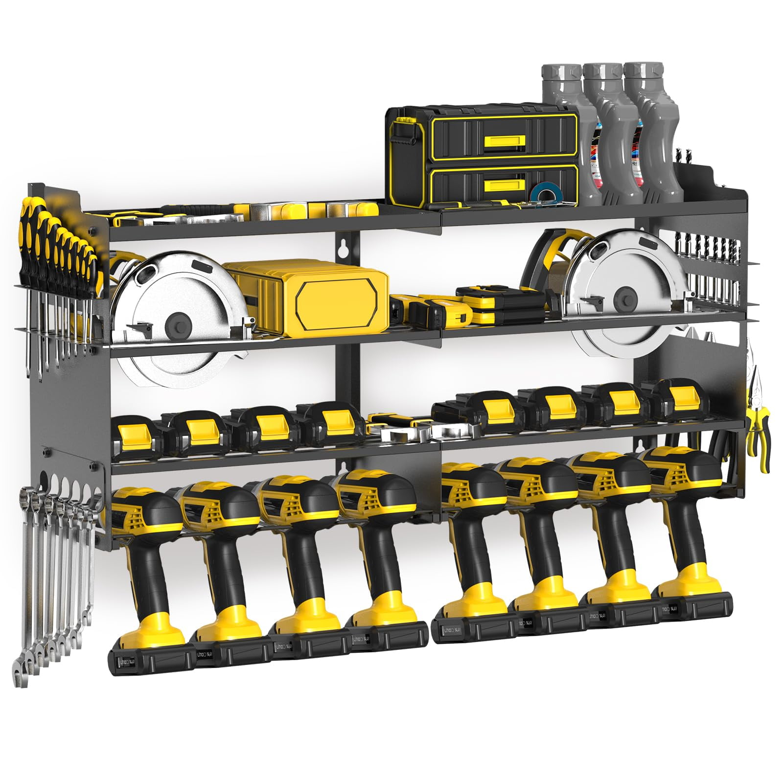Power Tool Organizer, Drill Holder Wall Mount, Storage Rack for ...