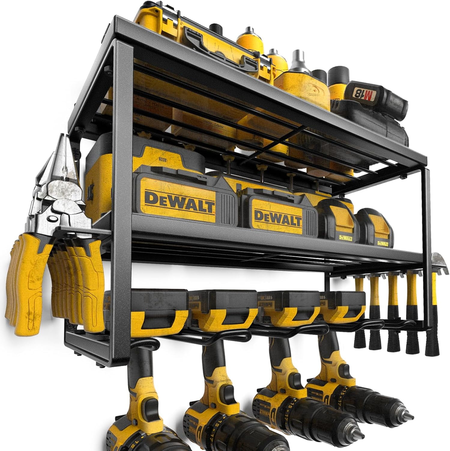 Power Tool Organizer for Tool Storage, Drill Holder Wall Mount with ...