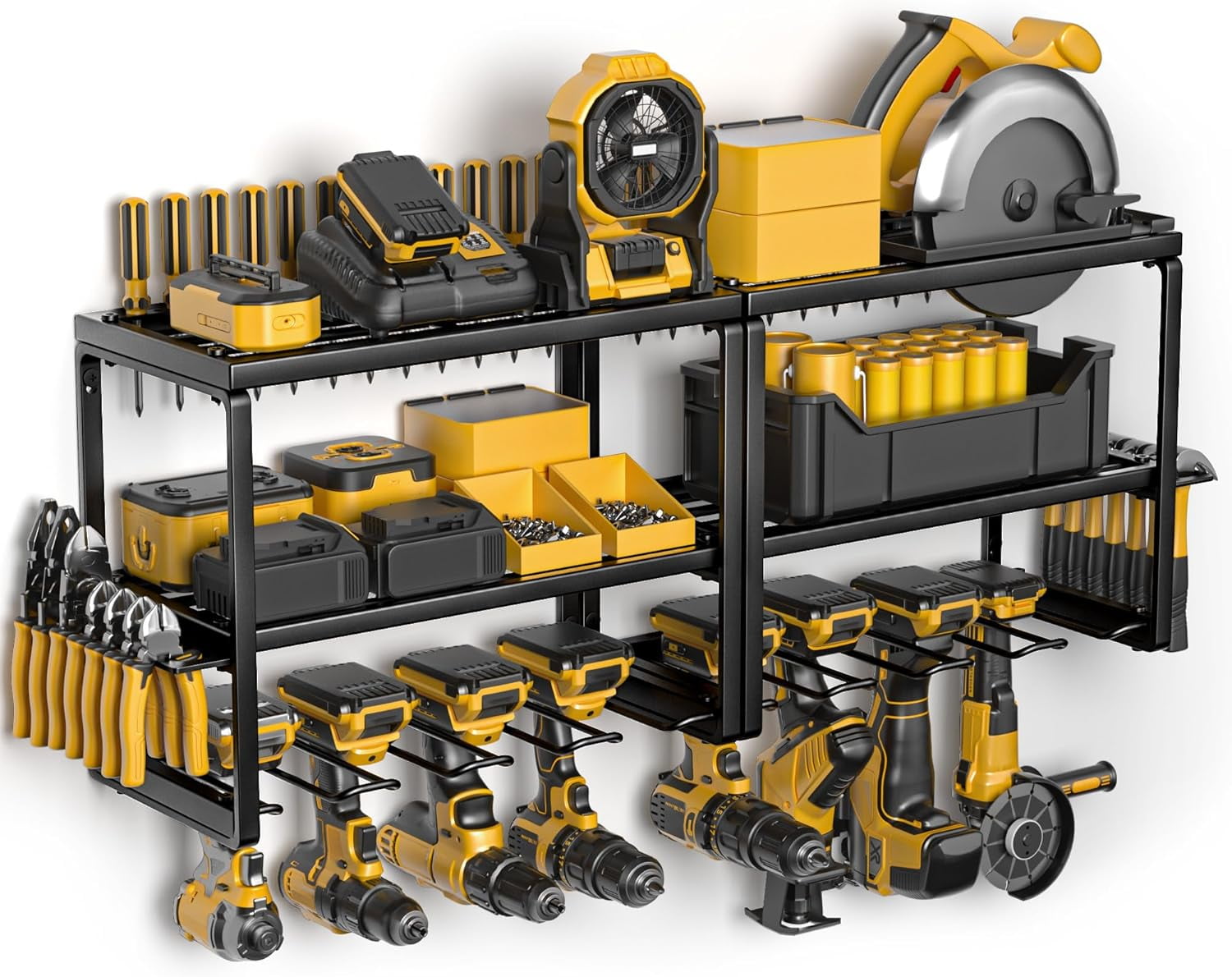 Power Tool Organizer for Tool Storage, Drill Holder Wall Mount with ...