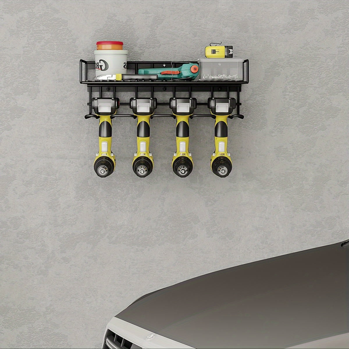 Power Tool Organizer Tool Storage Shelf Wall Mount, Tool Battery ...