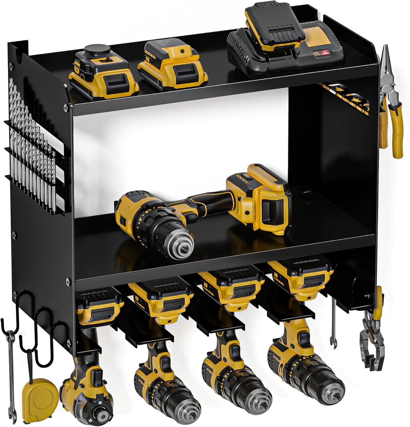 Power Tool Organizer Wall Mount, 15 Min Fast Assembly & Maximum 100lb ...