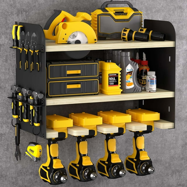 Power Tool Organizer Wall Mount,Cordless Tool Organizer,Garage ...