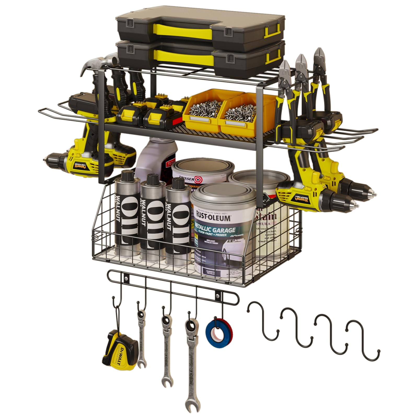 Power Tool Organizer Wall Mount - Drill Holder Wall Mount with Wire ...