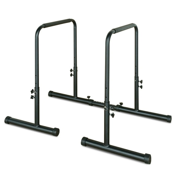 Power Tower Dip Station Pull Up Bar Stand, Adjustable Height Heavy Duty ...