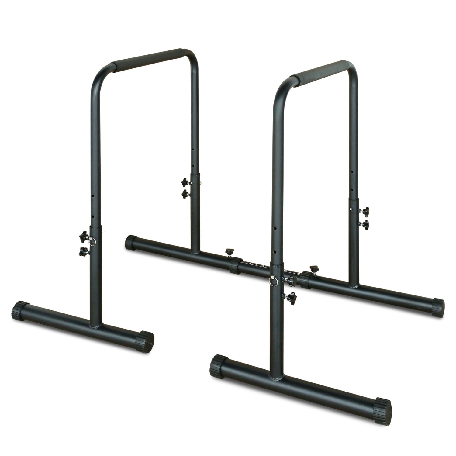 Power Tower Dip Station Pull Up Bar Stand Adjustable Height Heavy Duty ...