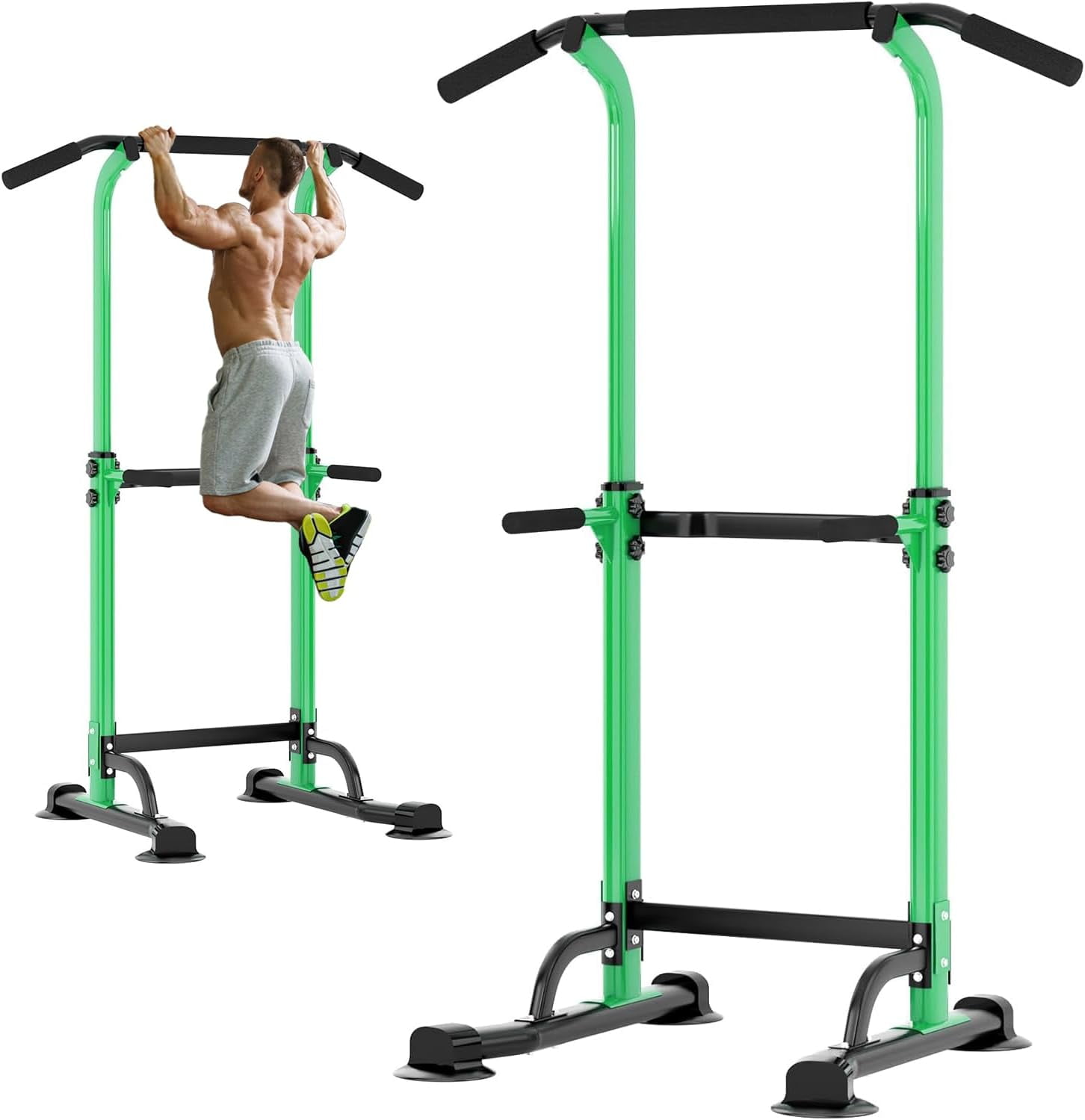 Power Tower Pull Up Bar Station, Free Standing Pull Up Rack Dip Station ...