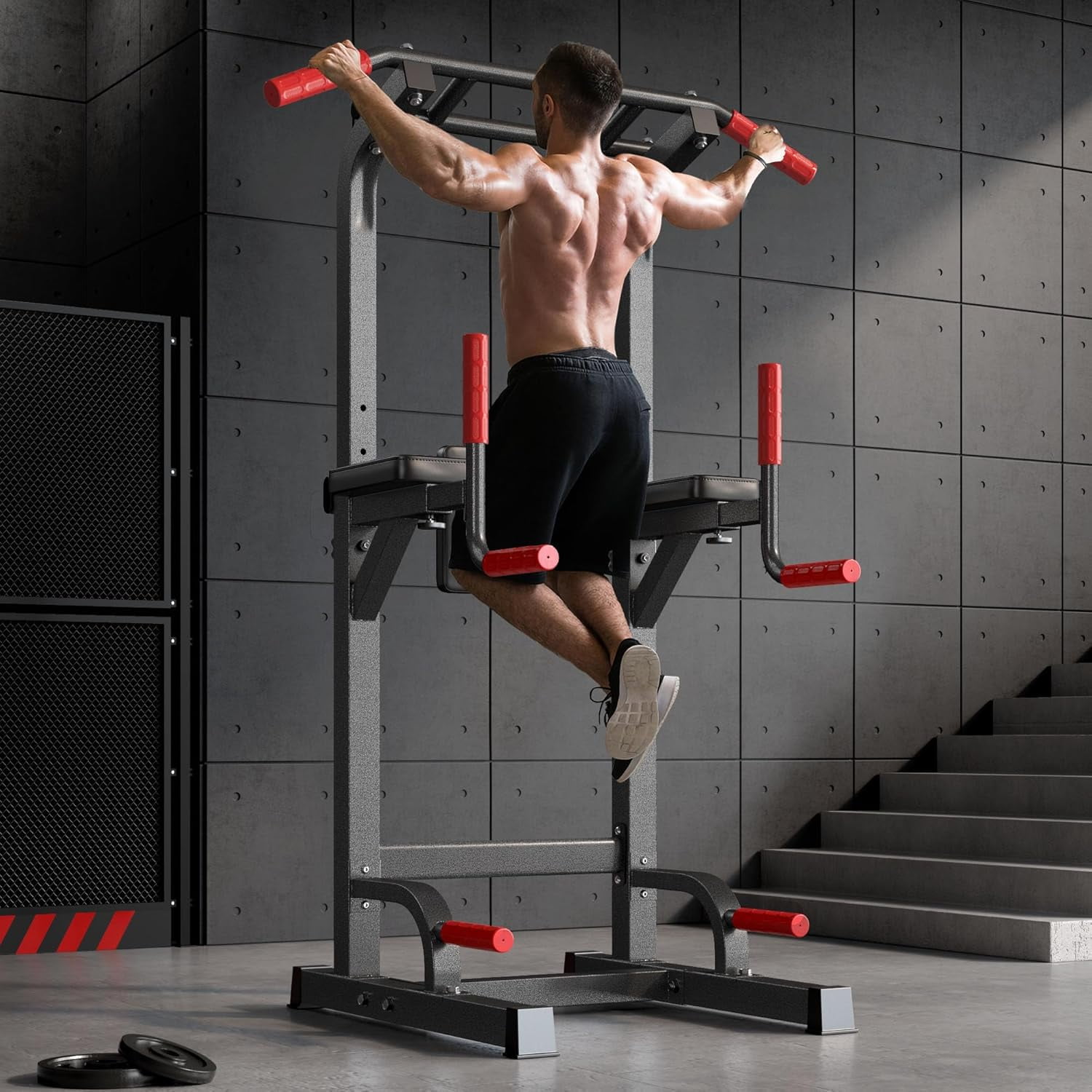 Power Tower Pull Up Bar Station Multi-Function Pull Up Bar Stand for ...