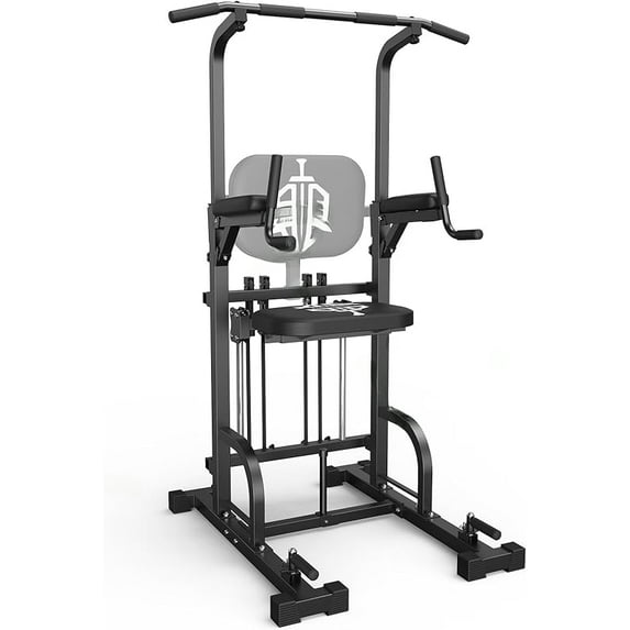 Power Tower Pull Up Bar Station, 450LBS Stable Pull Up Dip Station for ...