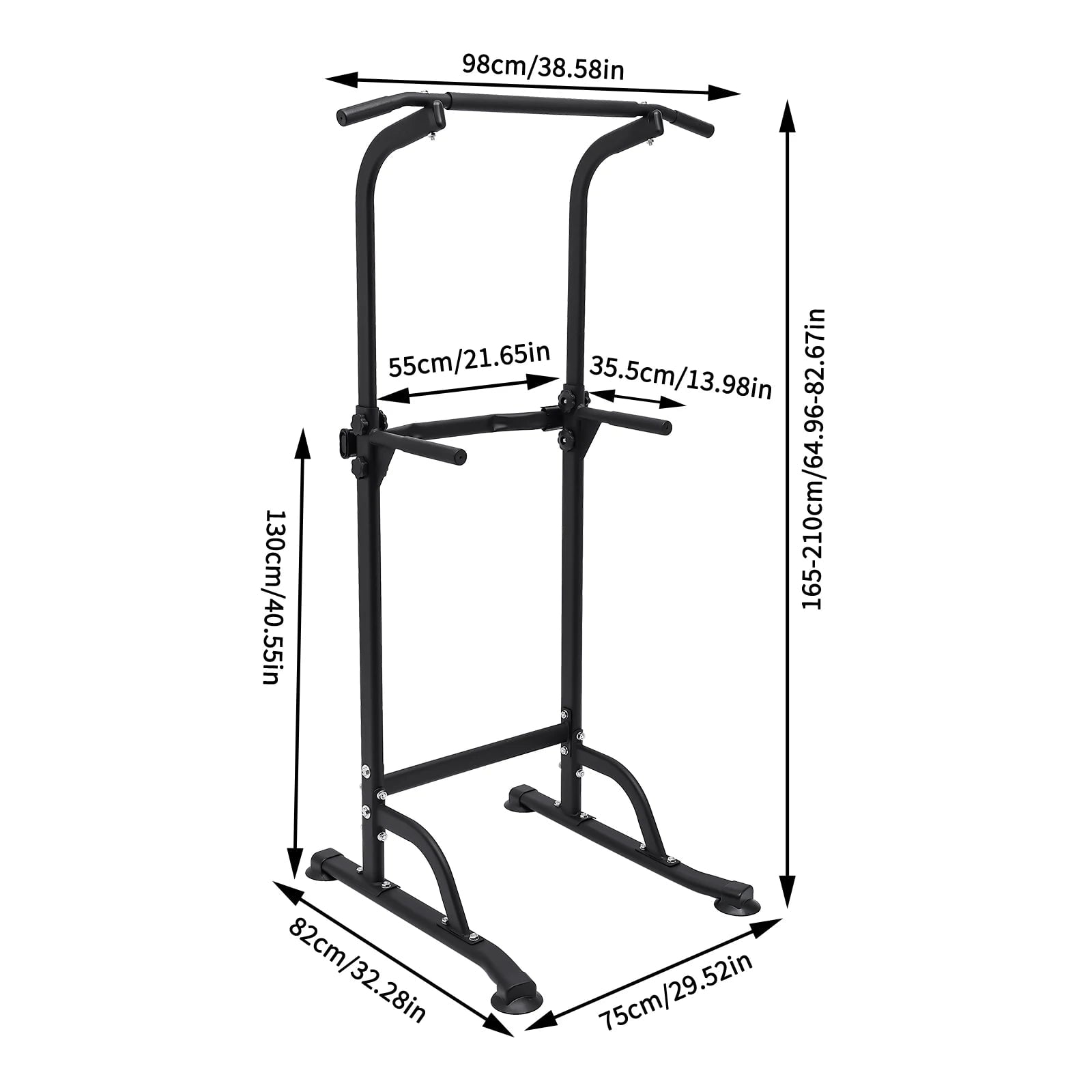 Power Tower Pull Up Bar Station Workout Dip Station for Home Gym ...