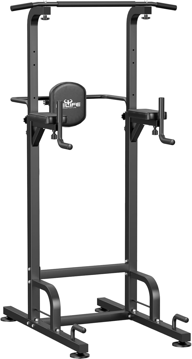 Power Tower Pull Up Bar Station Workout Dip Station for Home Gym ...