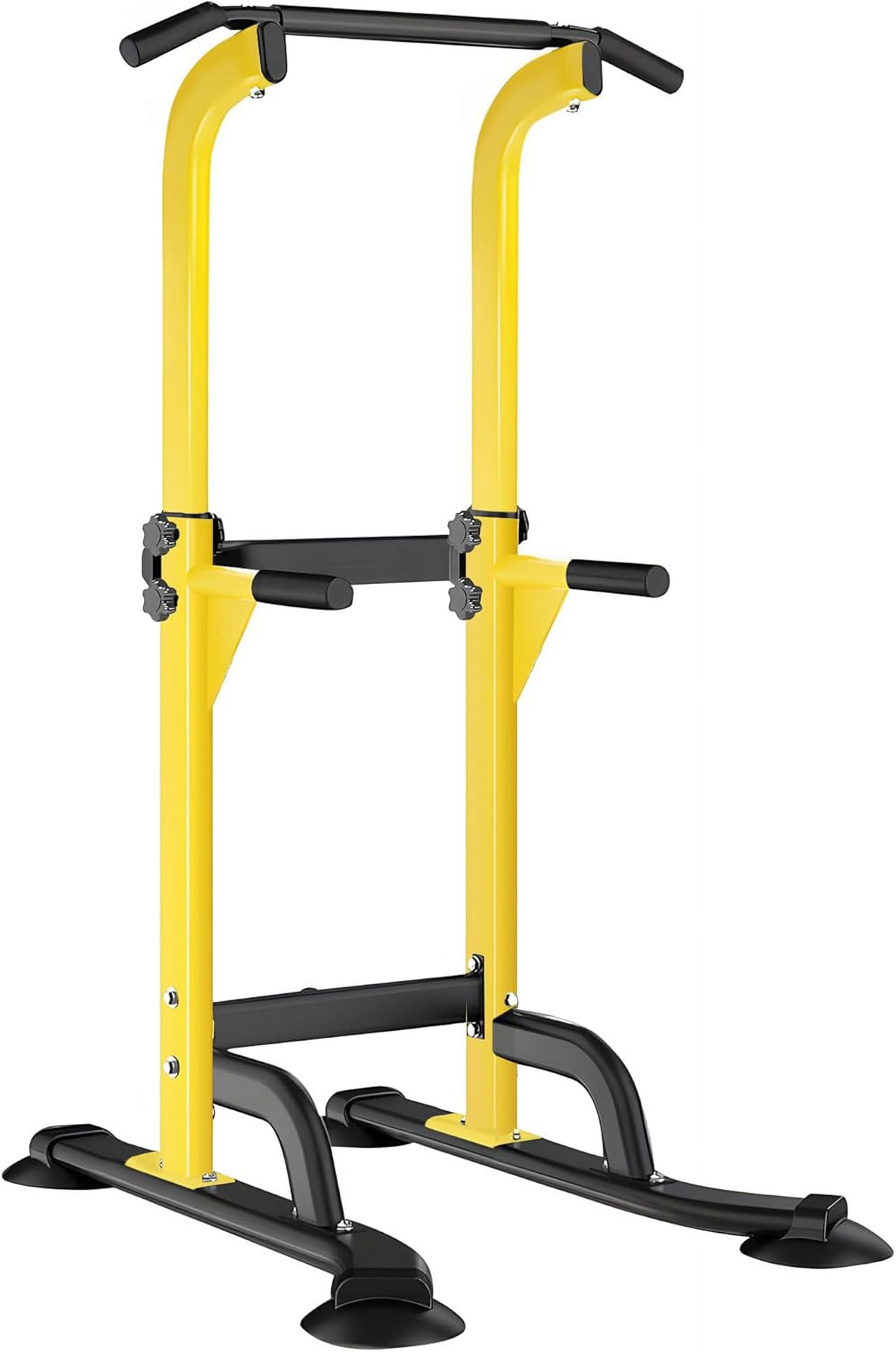 Power Tower Pull Up Bar and Dip Station Adjustable Height Dip Stand ...