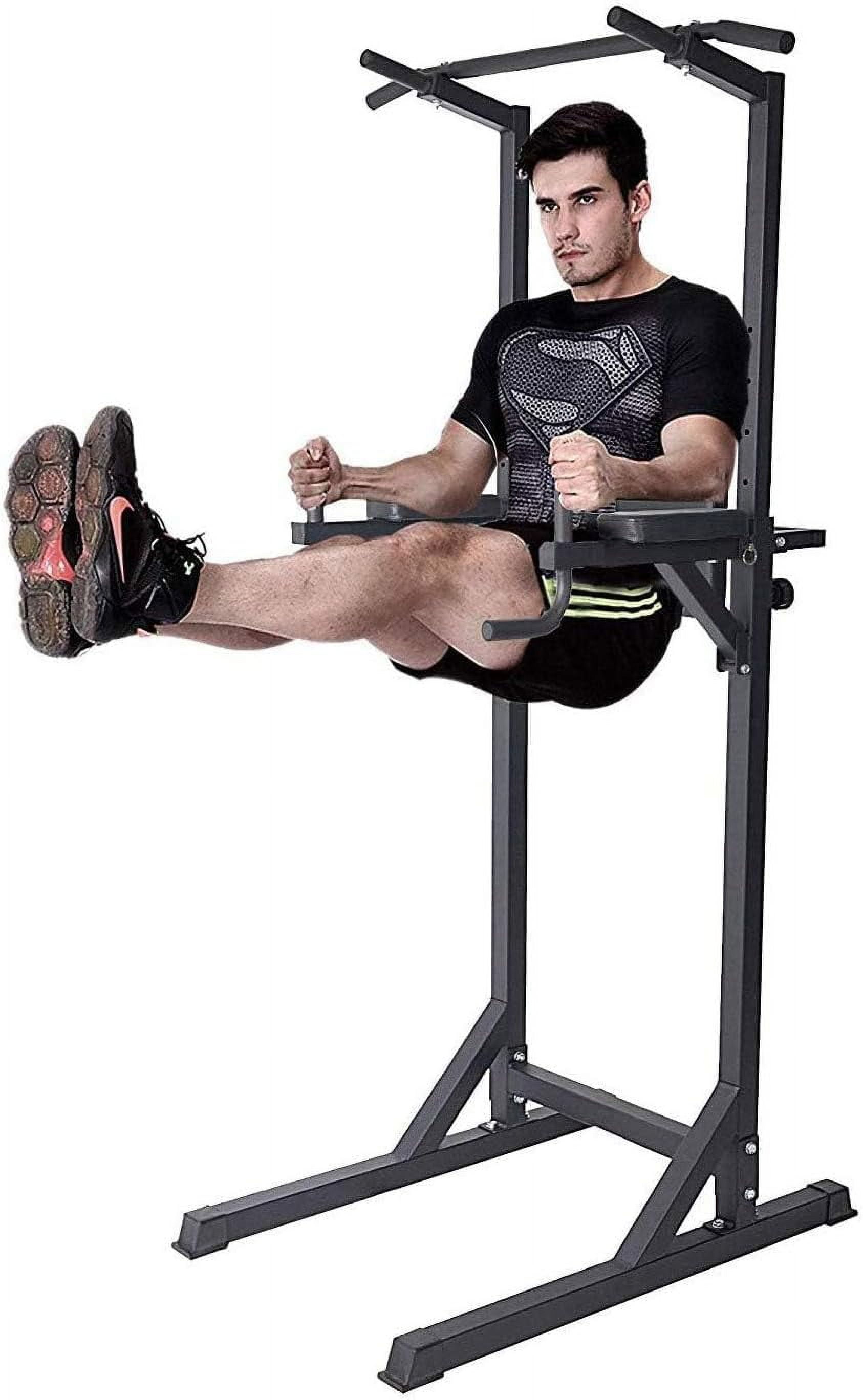 Power Tower Workout Dip Station Multi-Function Home Gym Strength ...