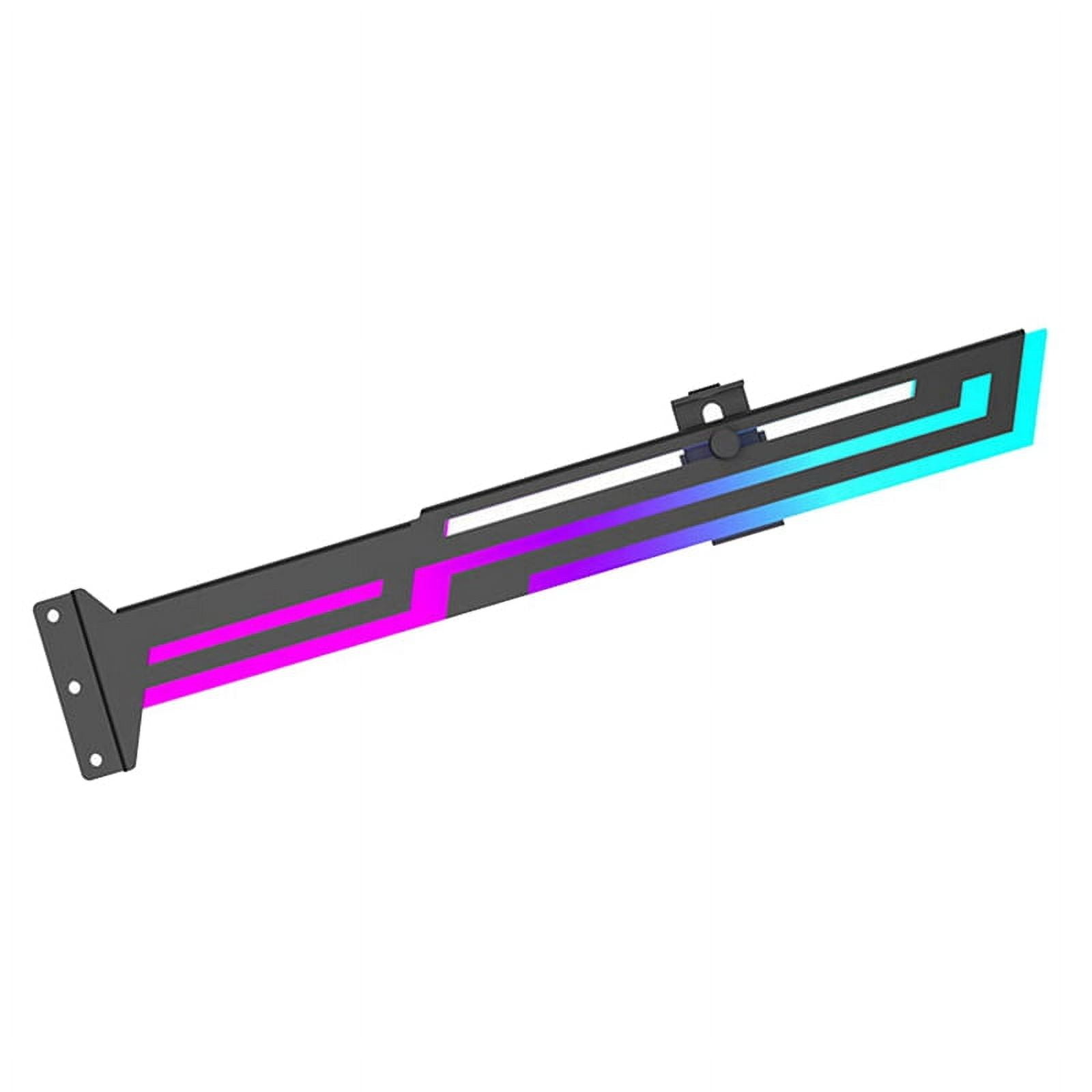 Power Train ARGB Graphics Card GPU Holder Adjustable Height Horizontal ...