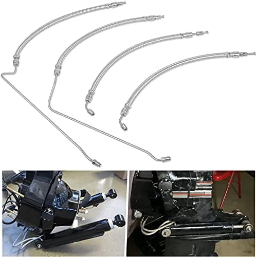 Power Trim Tilt Hydraulic Cylinder Hose Kit Compatible with Mercruiser ...